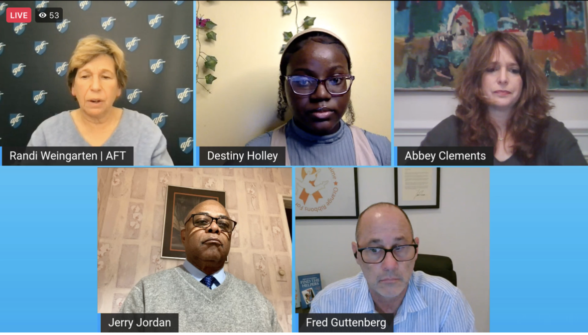 PFT President Jerry Jordan, Parkway NW Student Destiny Holley Join ...